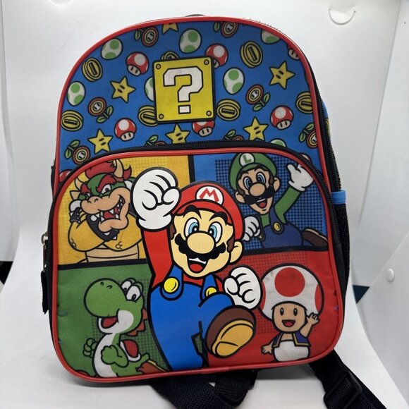 Mario | Accessories | Super Mario Backpack Kids Mario And Luigi | Poshmark